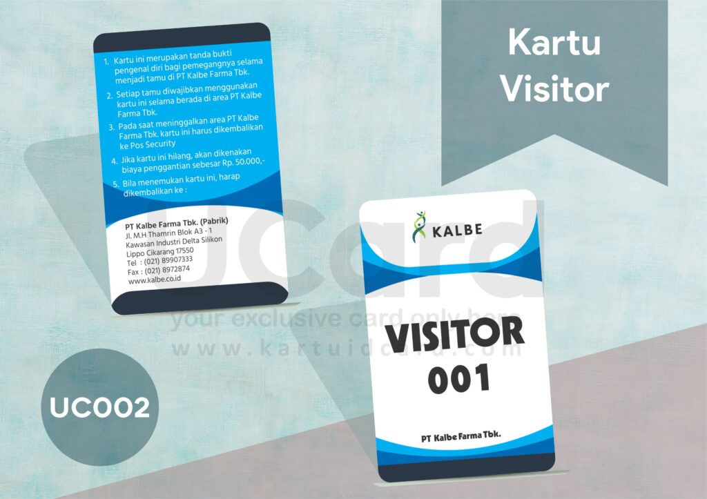 Cetak Kartu Visitor - Produsen Cetak Kartu PVC Standar ATM, Murah dan ...